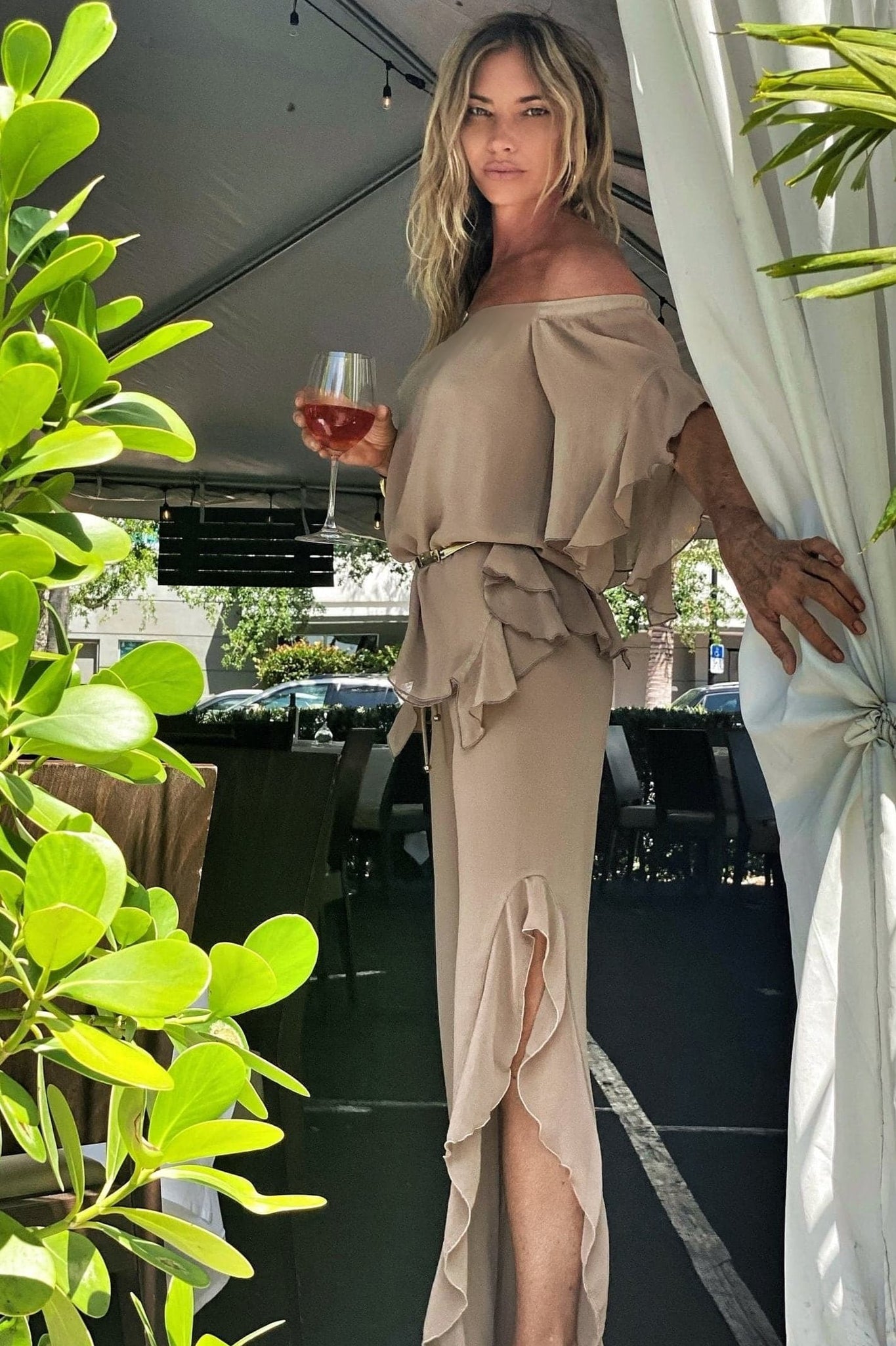 Lucy Top Taupe (Double Chiffon) – Ramona LaRue