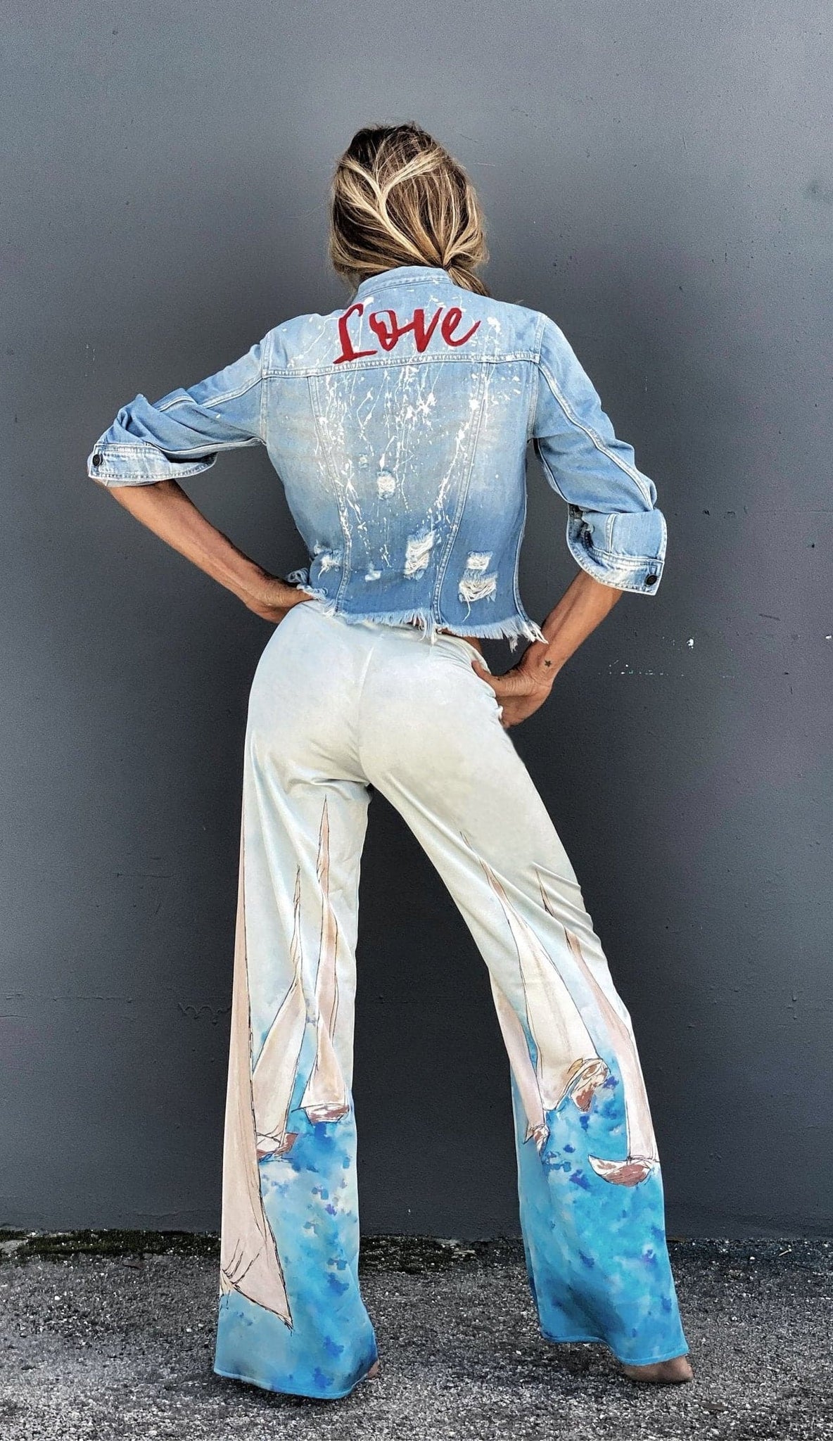 Love denim Jacket washed blue – Ramona LaRue