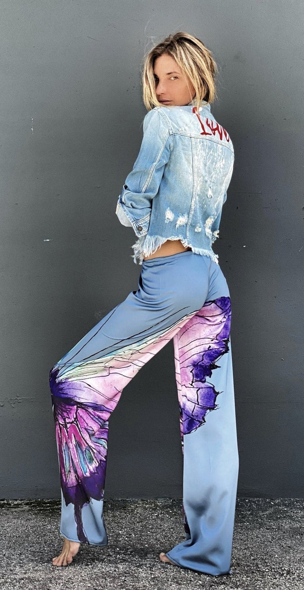 Love denim Jean Jacket washed blue – Ramona LaRue